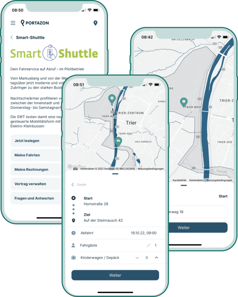 Smart-Shuttle | Mobility On Demand für Trier | Portazon