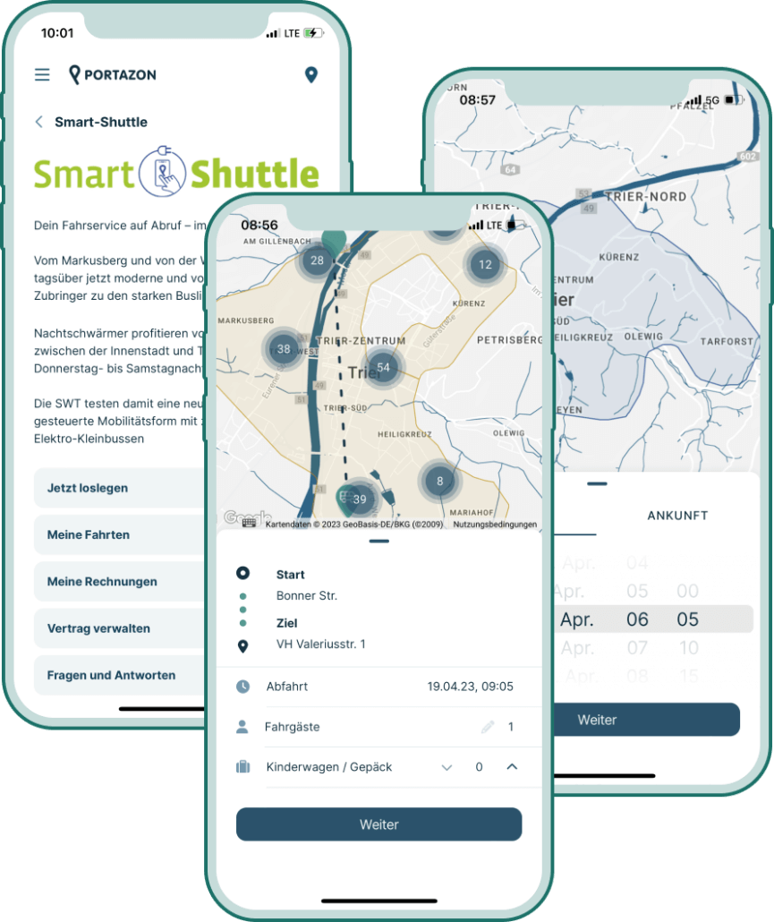 Smart-Shuttle | Mobility On Demand für Trier | Portazon